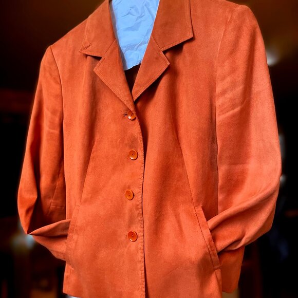 Talbots | Jackets & Coats | Talbots Petite Womens Burnt Orange Faux ...